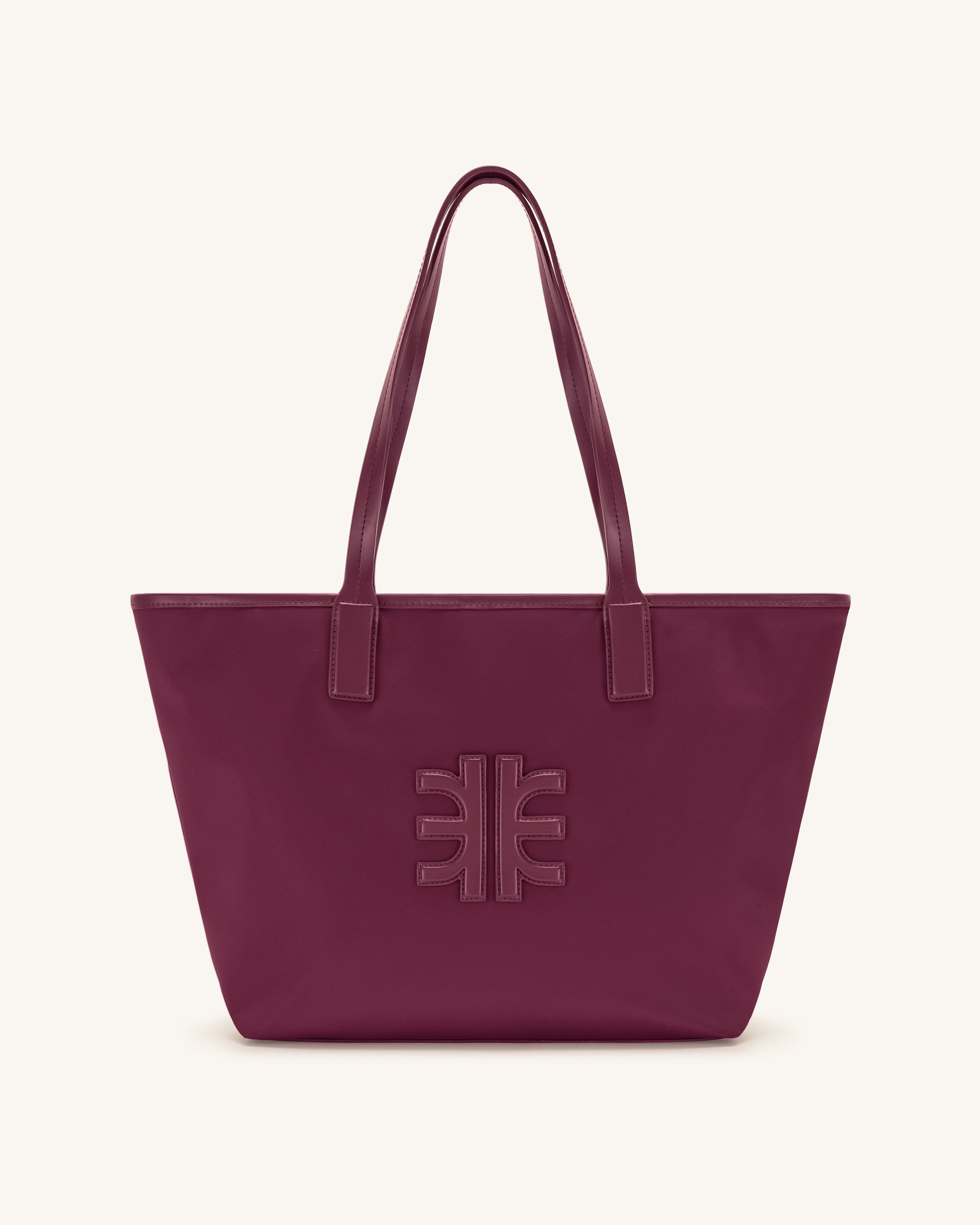 Cathy Nylon Tote Bag - Bordeaux red | JW PEI