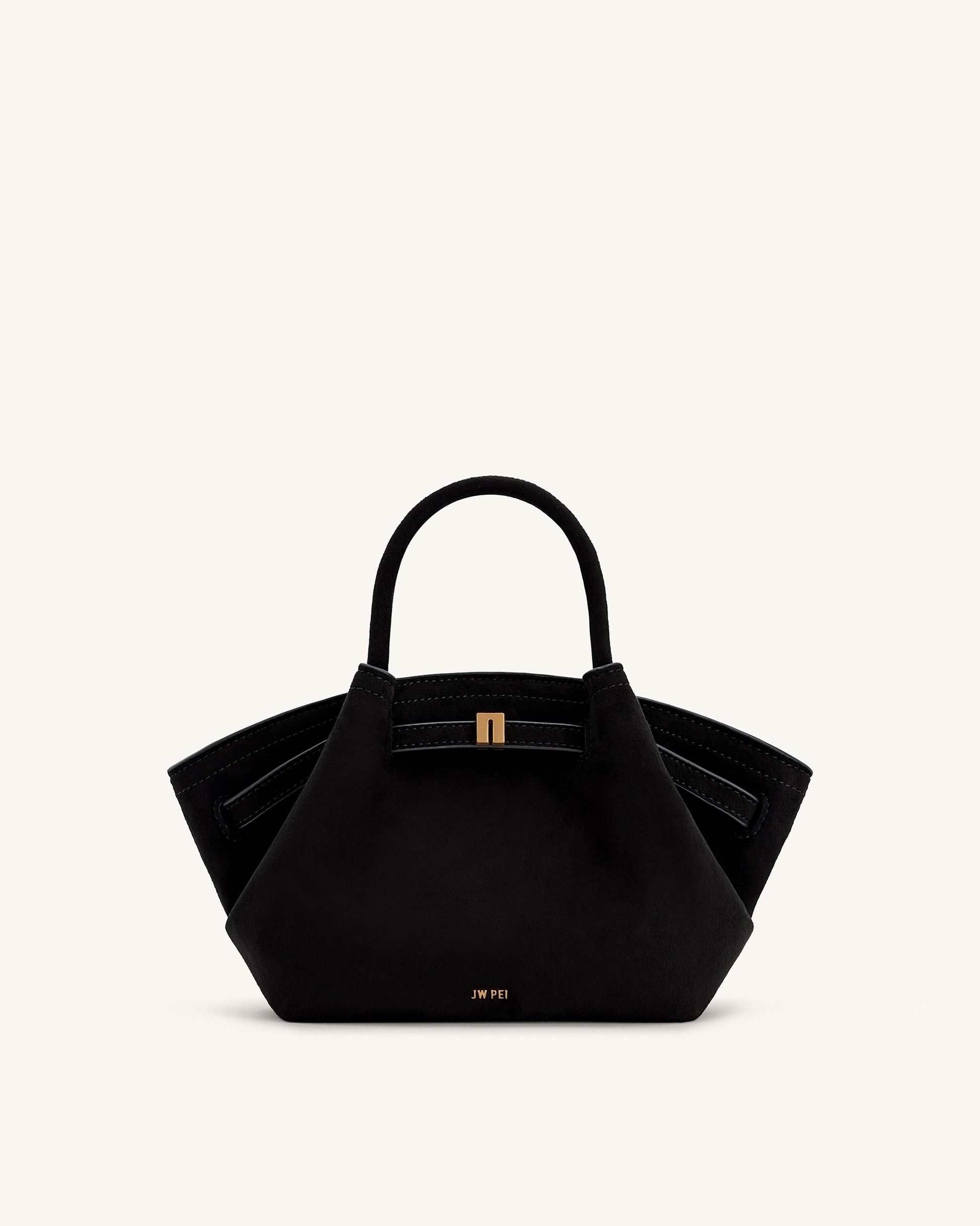 Mini Tote Bag Black Faux Suede Women Bag Jw Pei Hana