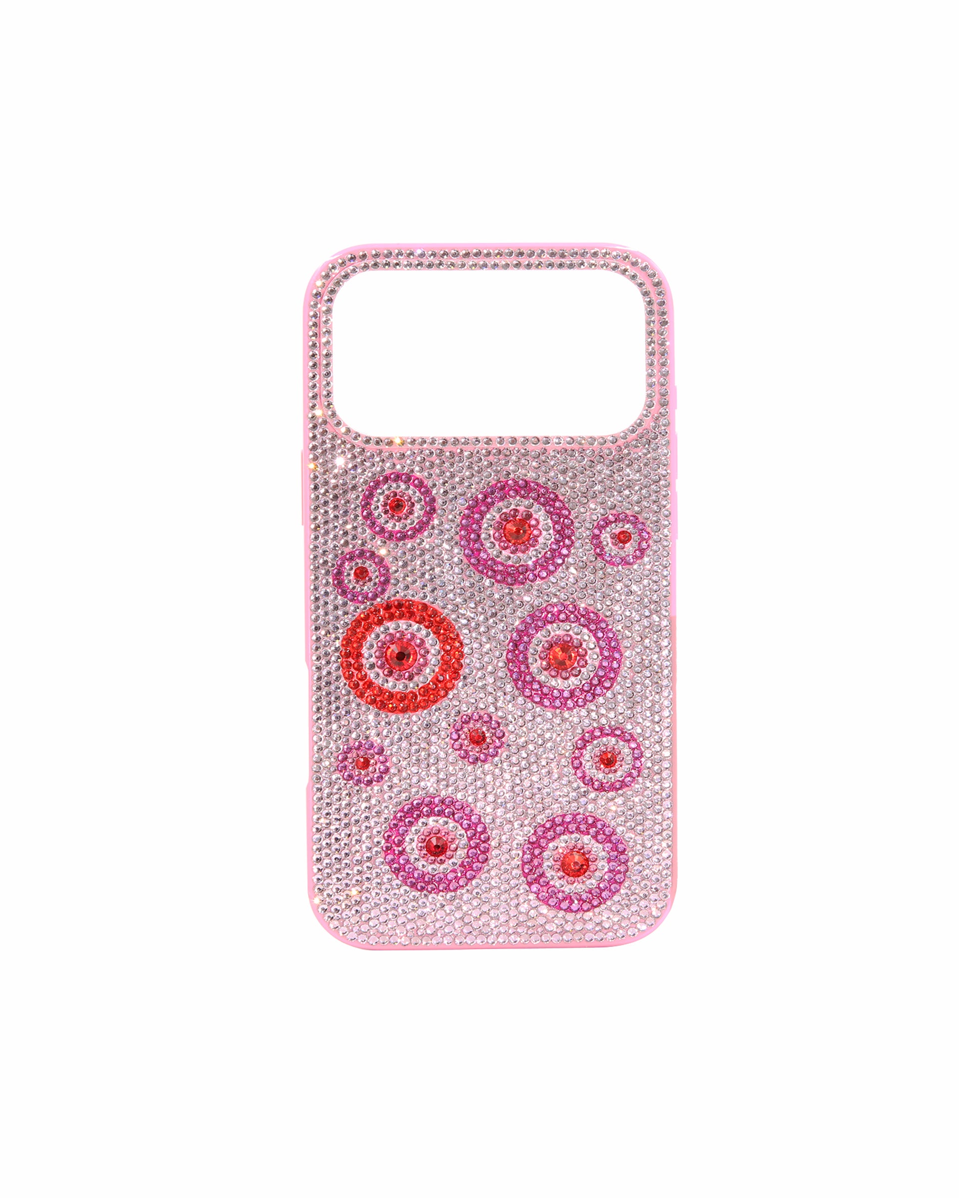Evil Eye Artificial Crystal Embellished Phone Case - Pink | JW PEI
